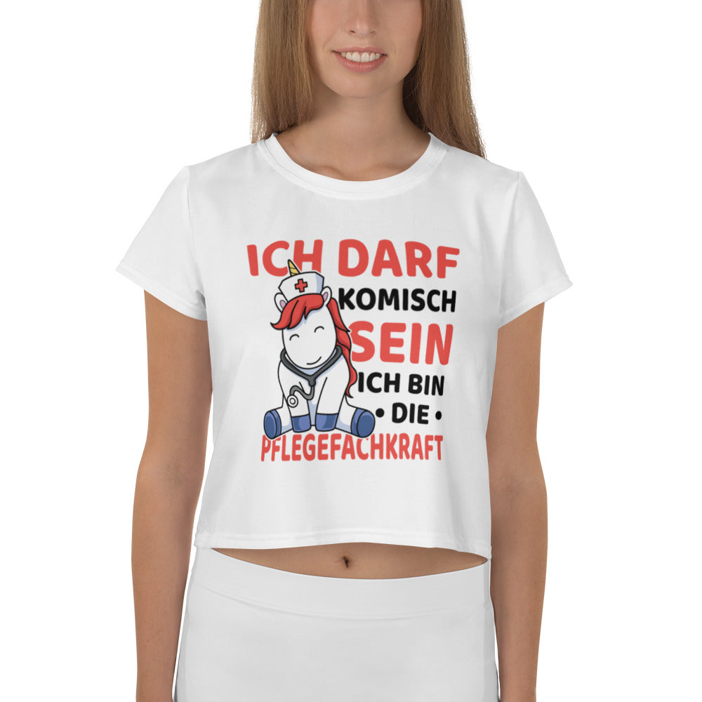 Ich Darf Komisch Sein Ich Bin Die Pflegekraft Crop Top Anatomylife 9932